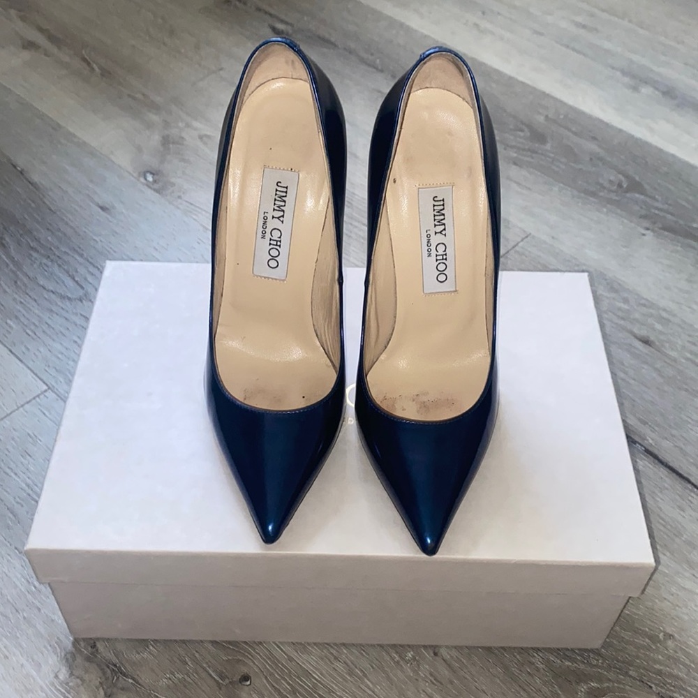 Jimmy Choo Metallic Denim Anouk - Gem